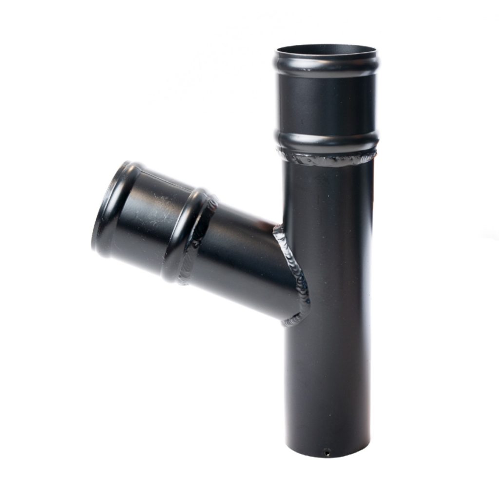Y Junction 112.5 deg - 76mm Round - Aluminium Cast Collar Rainwater ...